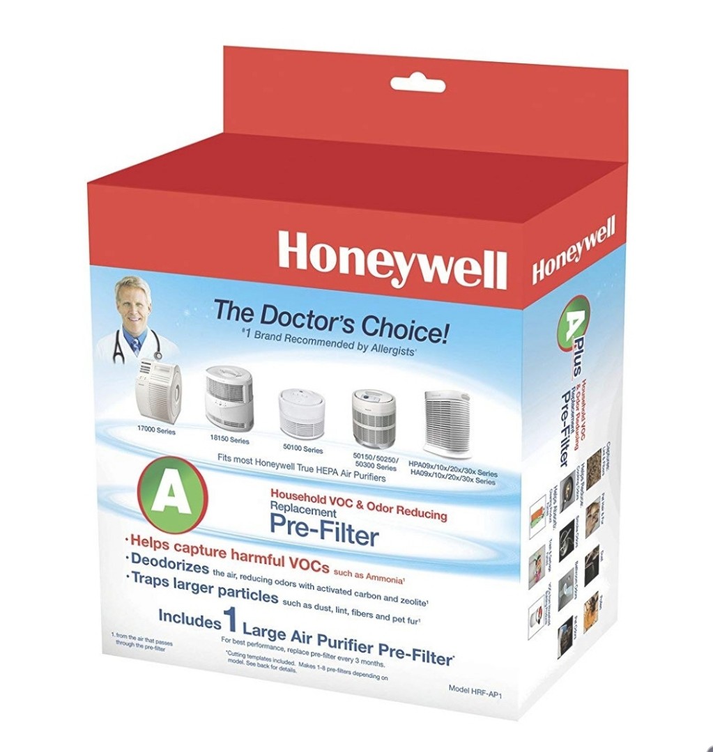 Honeywell Filter A HRF-AP1 Universal Carbon Air Purifier Replacement ...