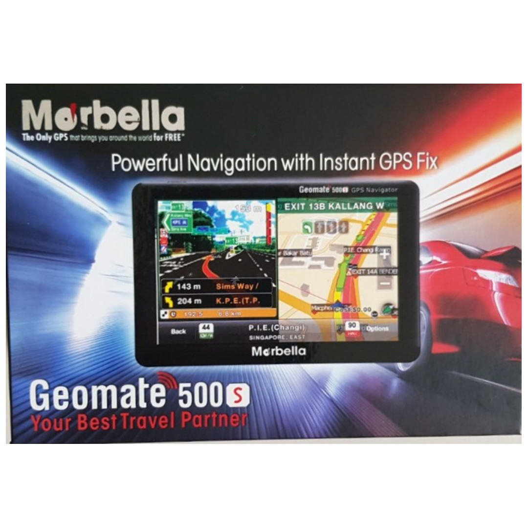 Marbella Geomate 500 gps, SG-MY maps UPDATED Apr2019, large 5", Car Accessories, Electronics ...