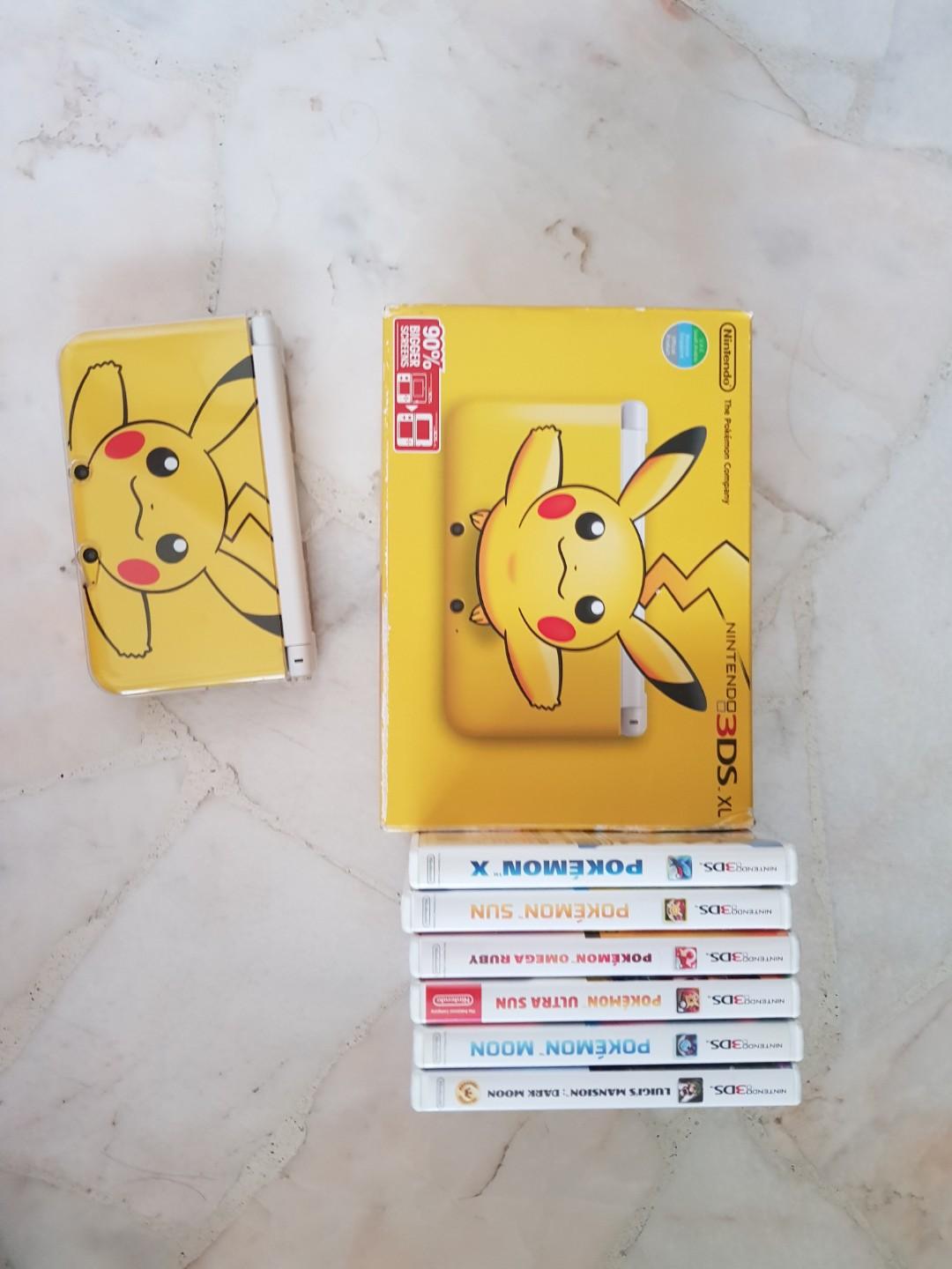Nintendo 3DS XL Pikachu Edition (Limited Edition), Video Gaming, Video ...