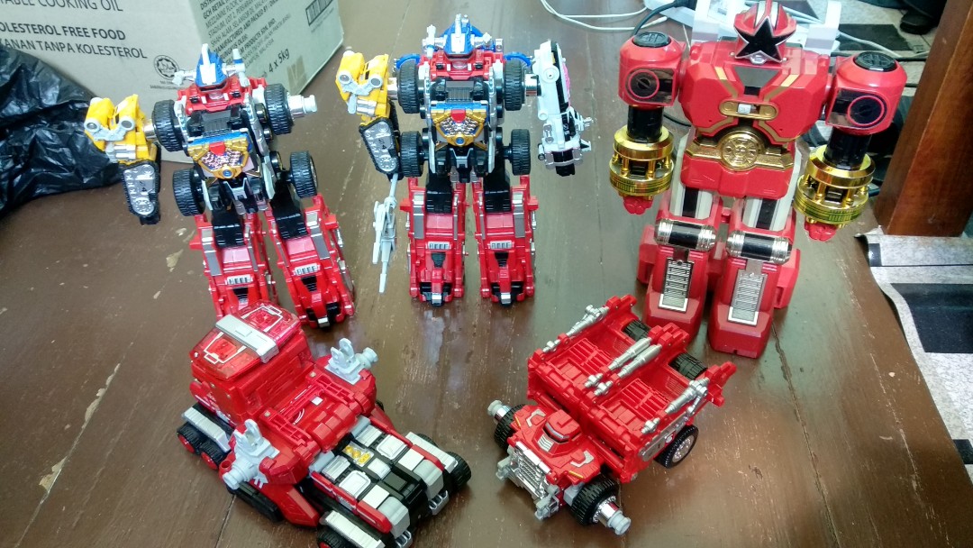 Power Rangers Megazord Lot - Sentai Mecha lot - robots, Hobbies & Toys ...