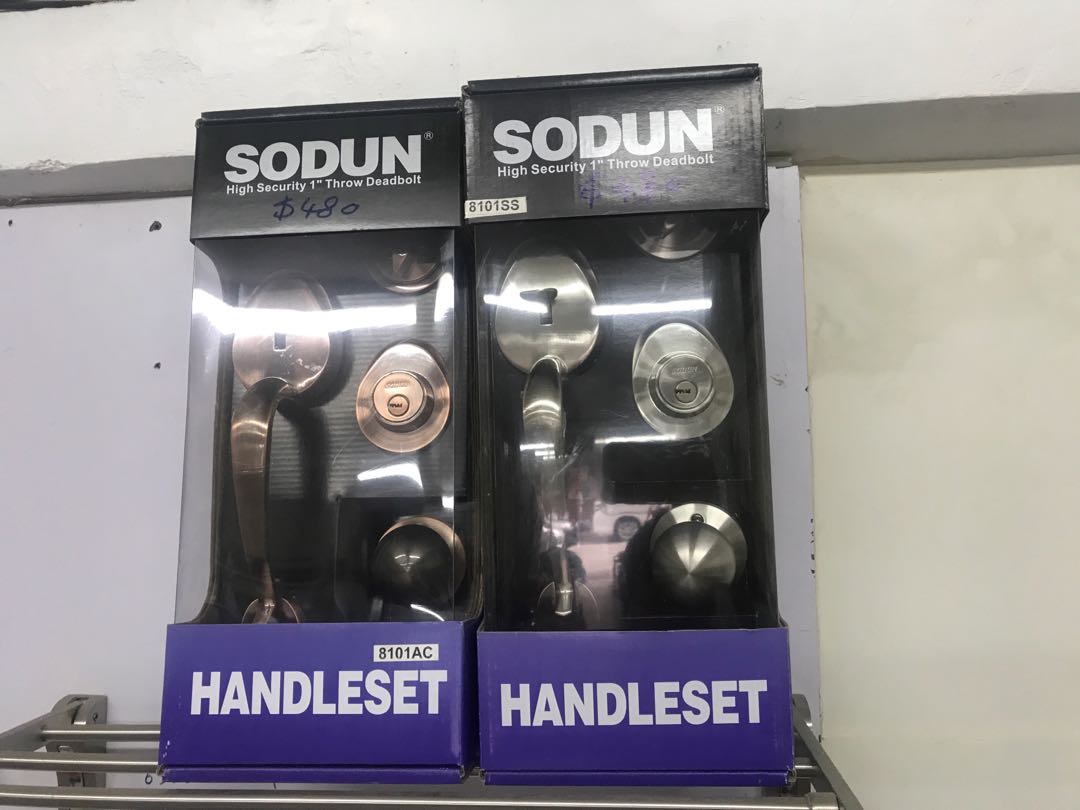 SODUN 大門鎖 只剩沙鋼 色 $550 公司貨 可開單, 傢俬＆家居, 其他, 家居改善及收納用品 - Carousell