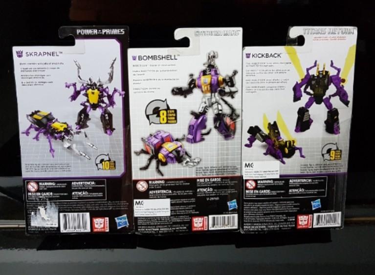 Transformers Insecticons Combiner Bombshell + Titans Kickback + Power ...