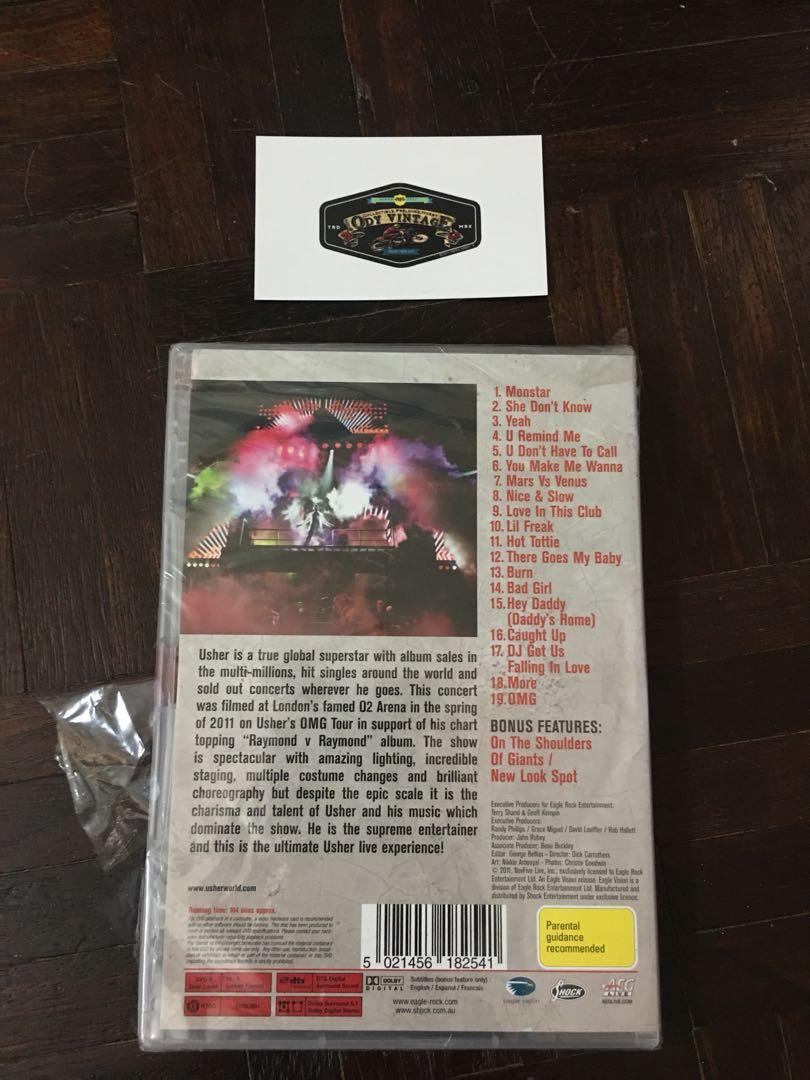 Usher live from London OMG Tour, Hobbies & Toys, Music & Media, CDs & DVDs on Carousell
