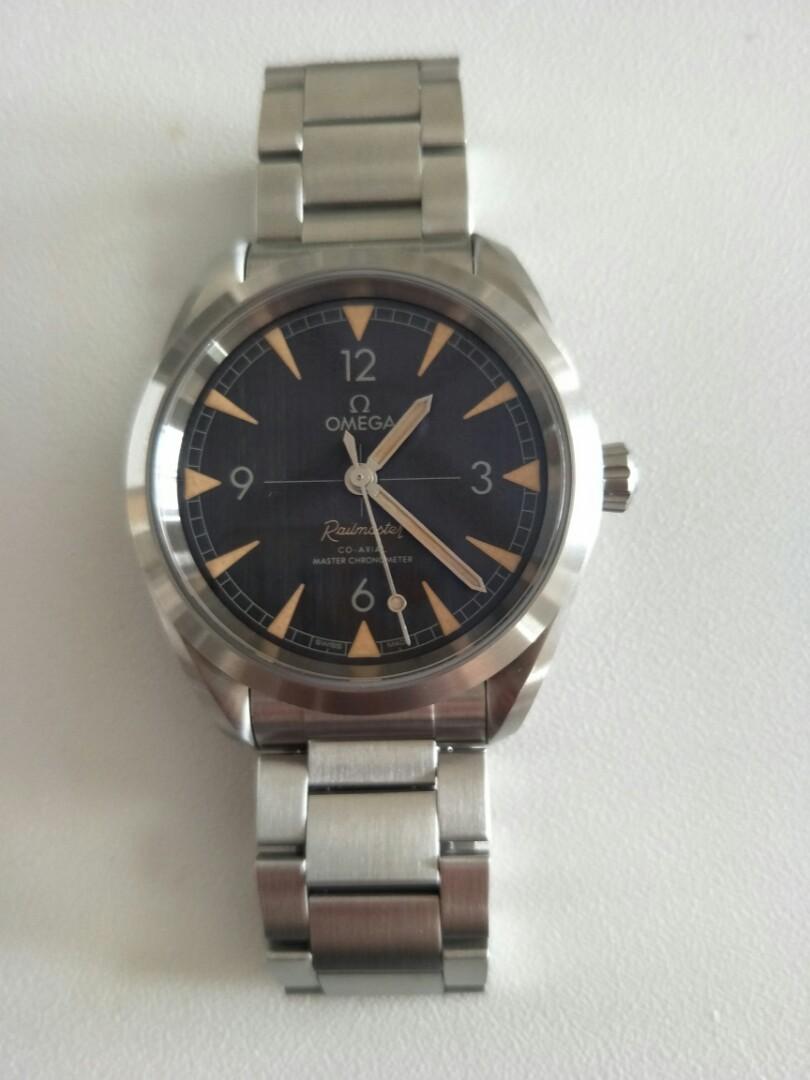 Very mint Omega Railmaster, Black Dial with Orange Lolipop hand, Master ...