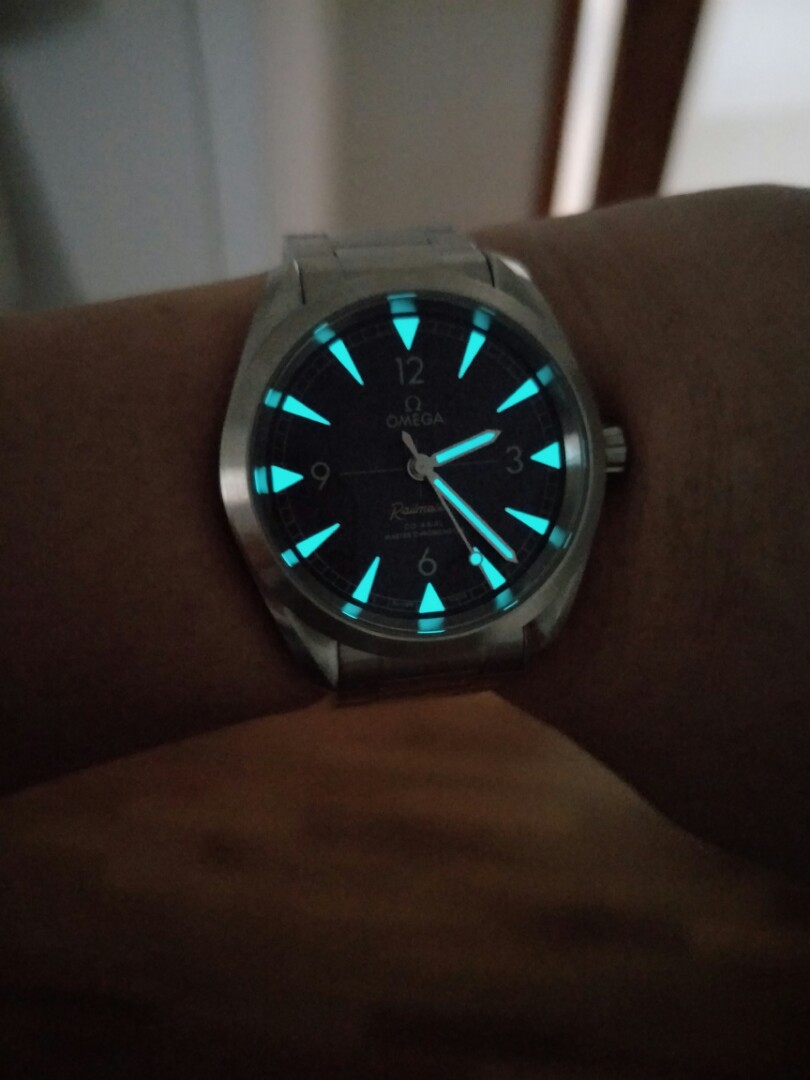 Very mint Omega Railmaster, Black Dial with Orange Lolipop hand, Master ...