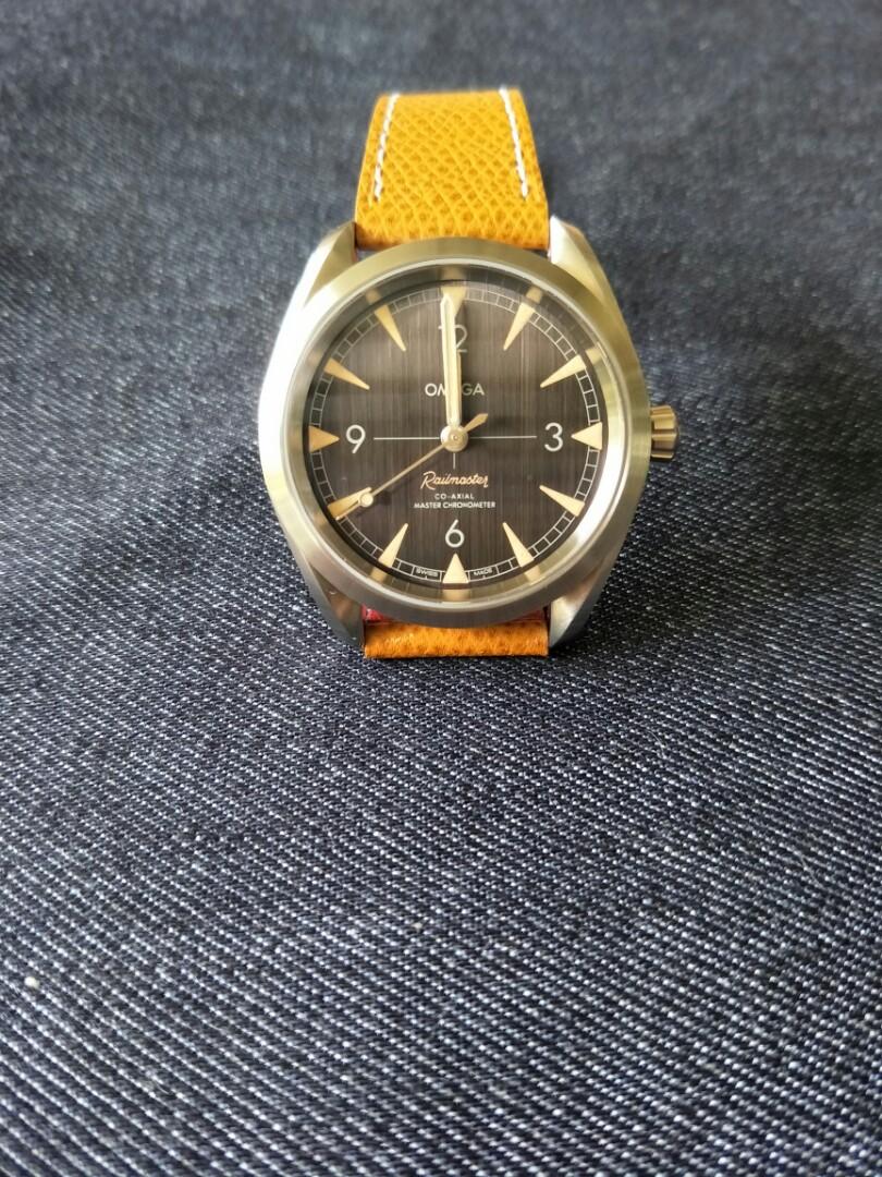 Very mint Omega Railmaster, Black Dial with Orange Lolipop hand, Master ...