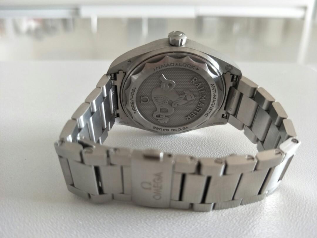 Very mint Omega Railmaster, Black Dial with Orange Lolipop hand, Master ...