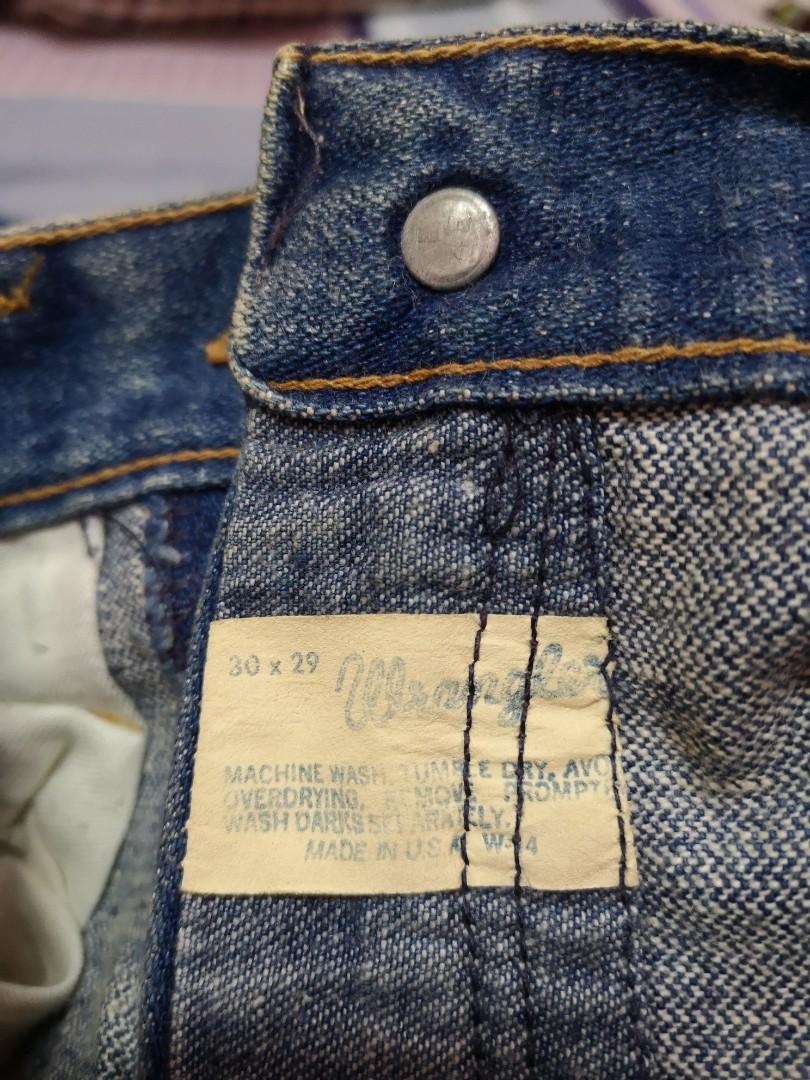 Vintage wrangler 60s, Men's Fashion, Bottoms, Jeans on Carousell