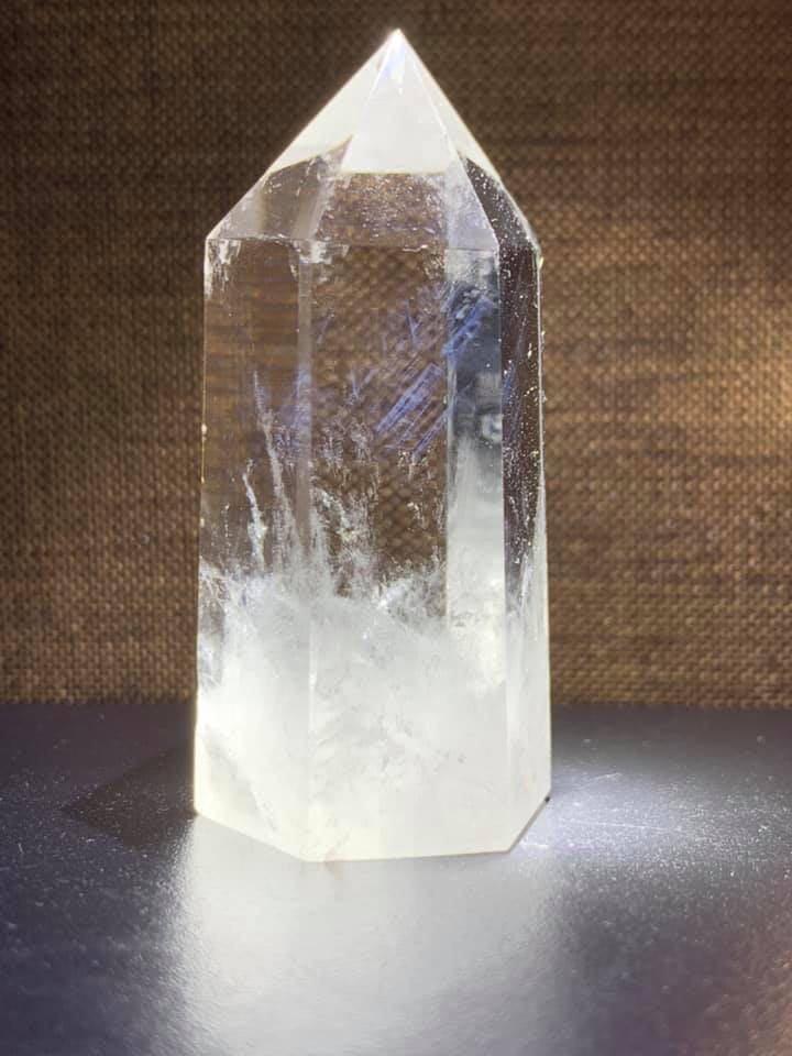 White Quartz with Rare Angel Feather Inclusions. W1, Vintage ...