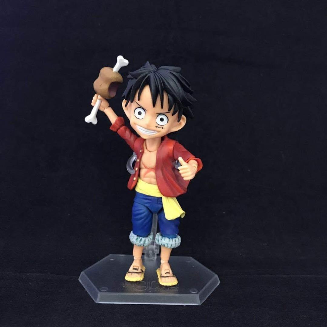 Anime One Piece Drumsticks Movable model Luffy Action Figure 12cm ...