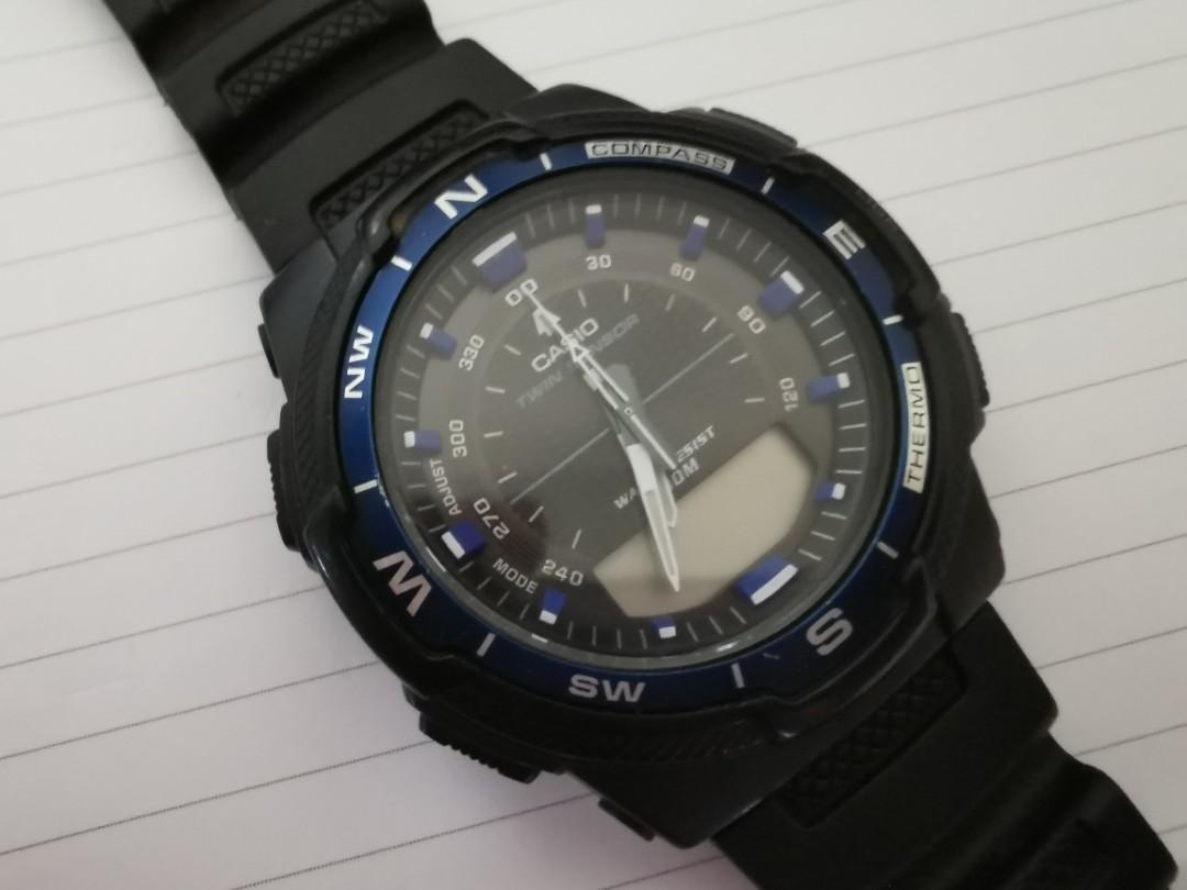 Casio sgh-500 sport temperature and direction, Men's Fashion, Watches & Accessories, Watches on ...