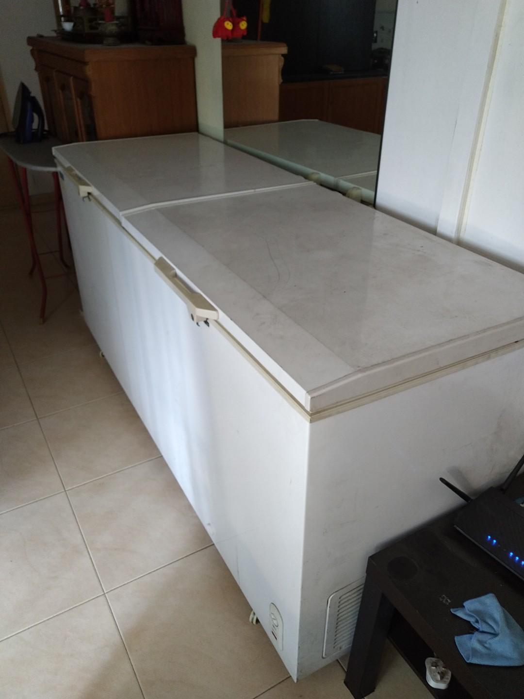Dirty but working chest freezer for sale. 2 metres long., TV & Home ...