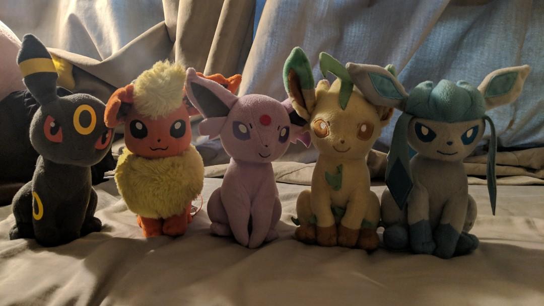Eeveelutions Plushies, Hobbies & Toys, Toys & Games on Carousell