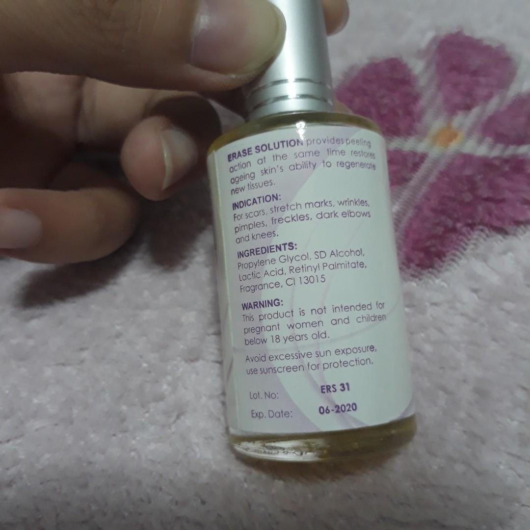 Erase Solution, Beauty & Personal Care, Face, Face Care on Carousell