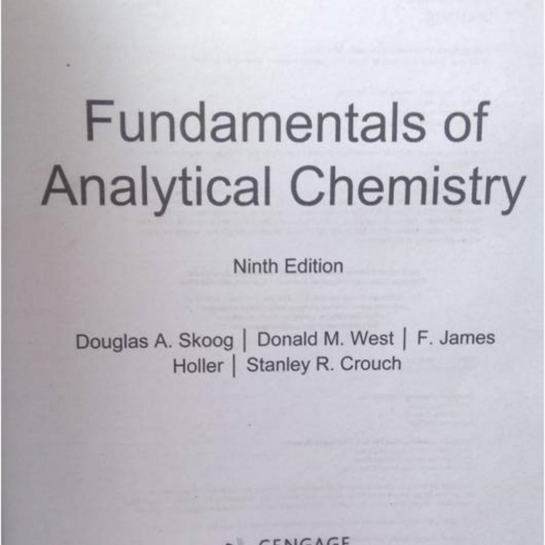 Fundamentals of Analytical Chemistry 9th edition, Skoog, West, Holler, Crouch, Hobbies & Toys ...