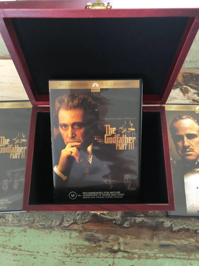 Godfather I, II and III widescreen DVD Boxset limited pistol wooden box ...