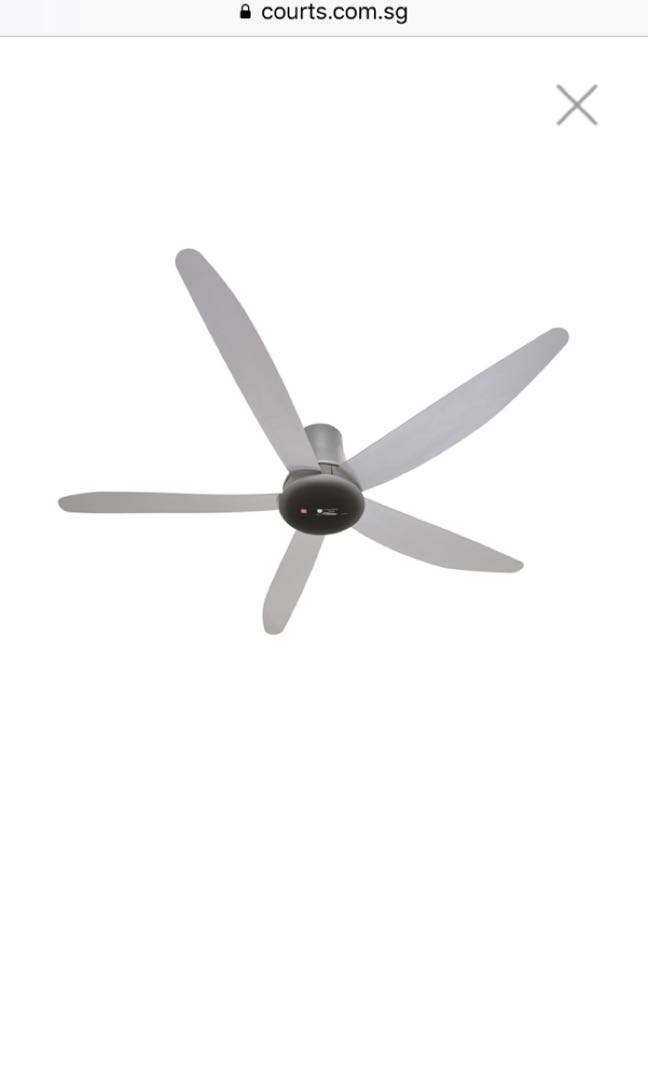KDK Ceiling Fan t60aw 150cm, Furniture & Home Living, Lighting & Fans ...