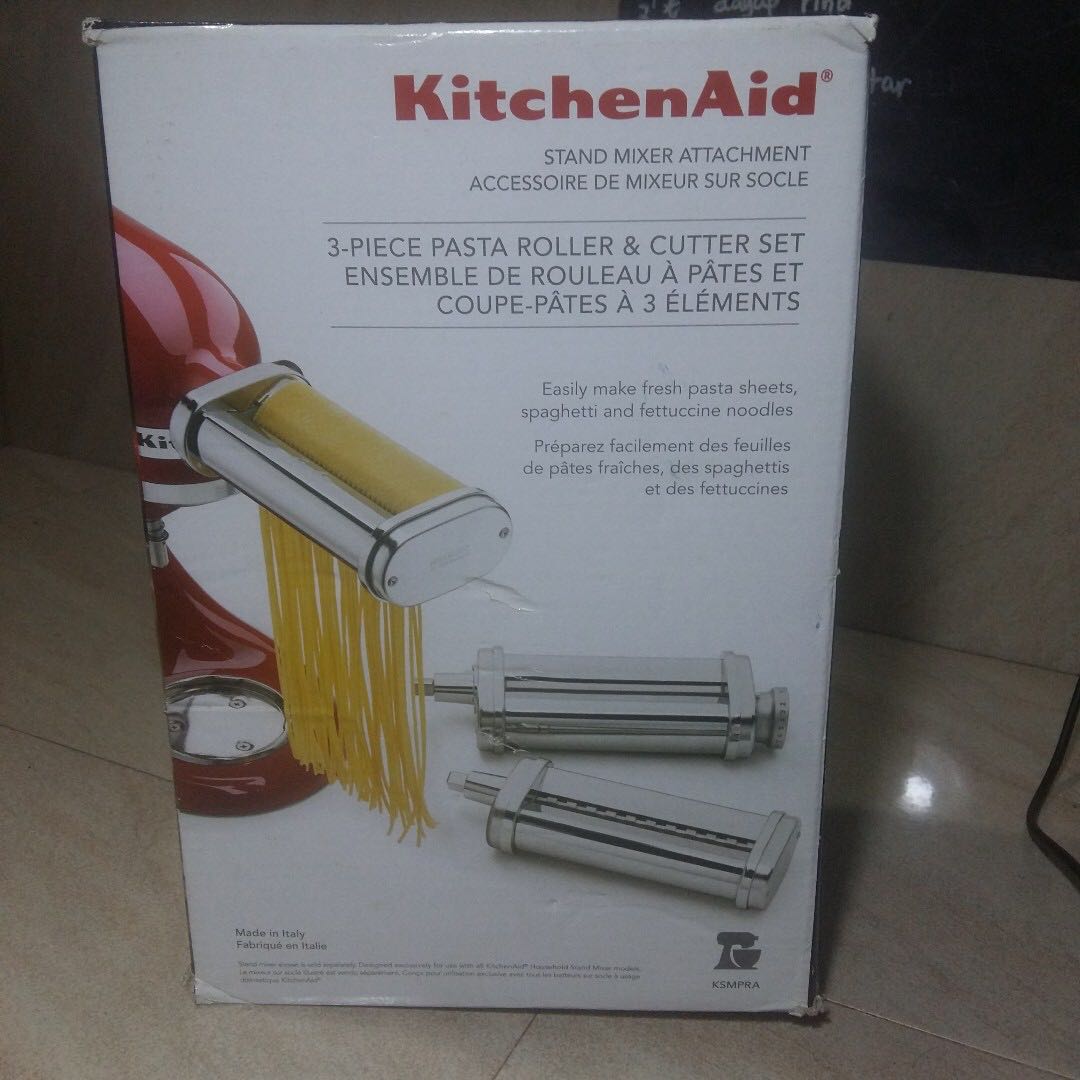 KitchenAid 3-piece pasta roller and cutter set, TV & Home Appliances ...
