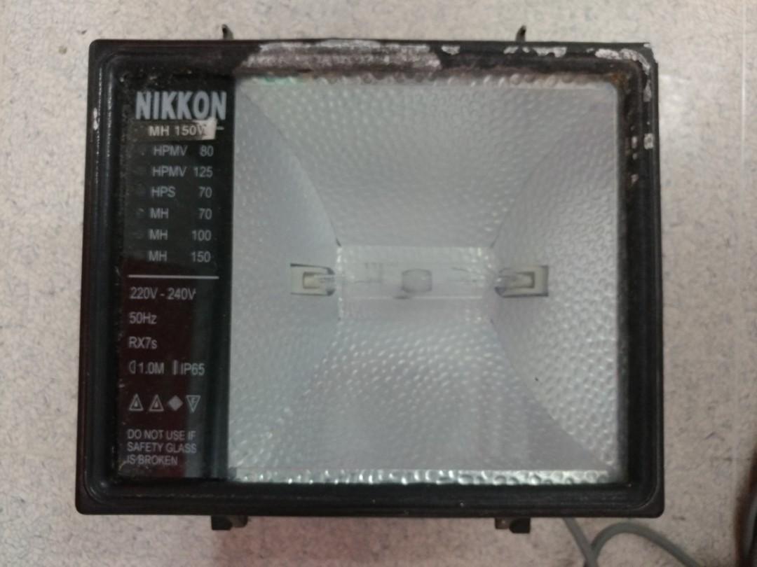 Nikkon Metal Halide 150W Watts Industrial Grade MH Light Set Floodlight ...