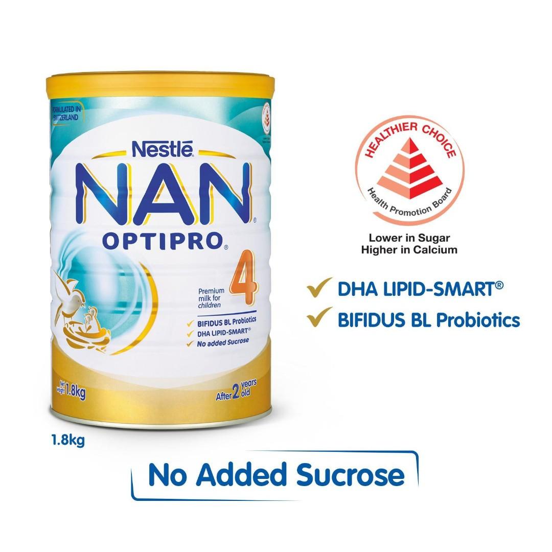 Nestle NAN Optipro 4 1.8kg Growing Up Milk Powder / Formula, Babies ...