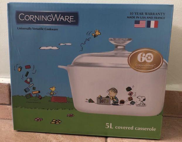 NTUC Limited Edition Peanuts CorningWare Casserole, Furniture & Home ...
