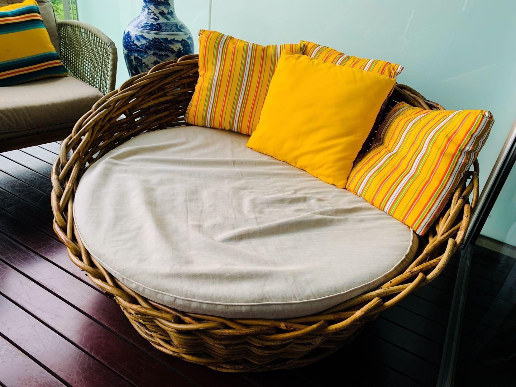 Outdoor circular day bed, Furniture & Home Living, Furniture, Other ...