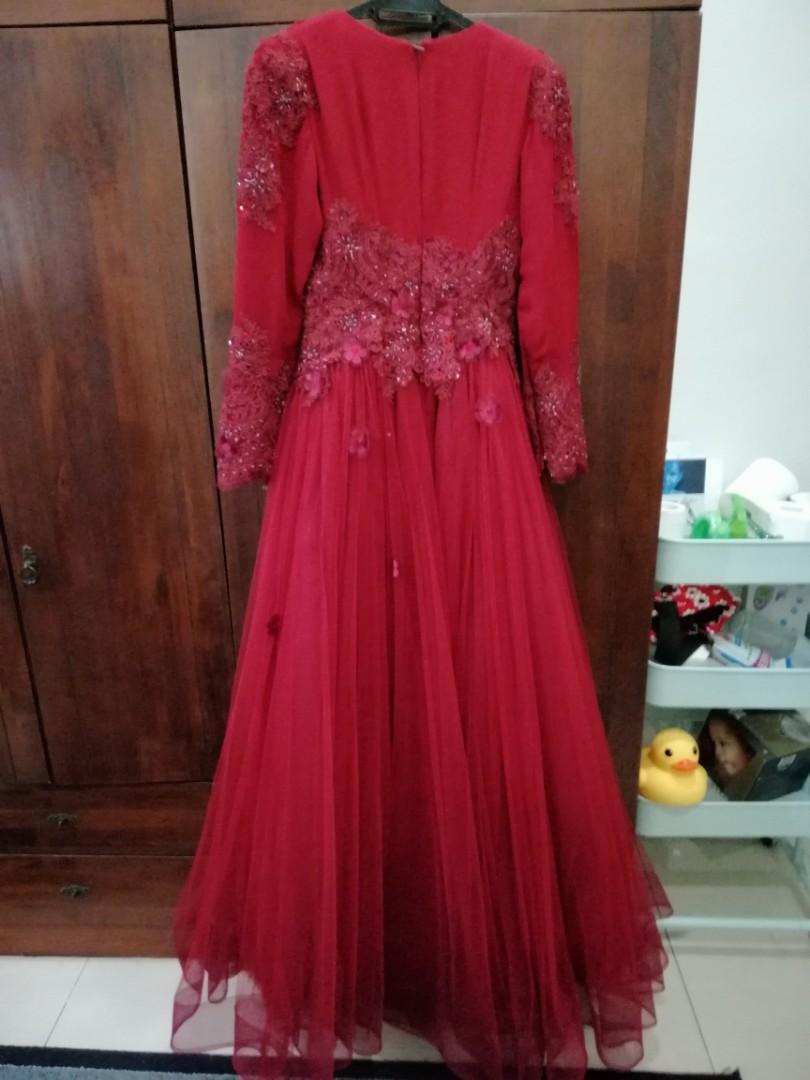 Sewa Dress Dinner Convo Custom Made Bridal Wedding Dress Baju Sanding ...
