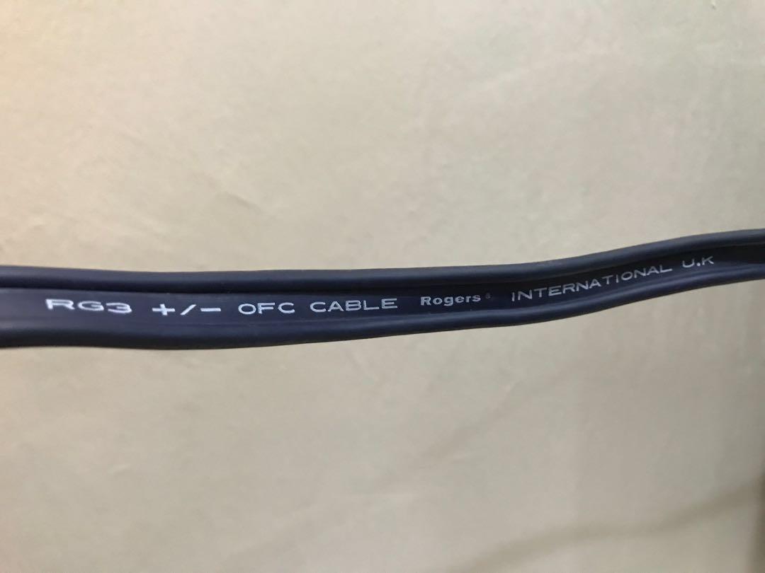 Rogers RG3 Audio Cable, Audio, Portable Audio Accessories on Carousell