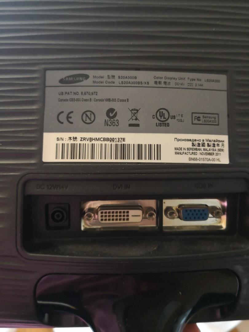 Samsung SyncMaster SA300, Computers & Tech, Parts & Accessories ...