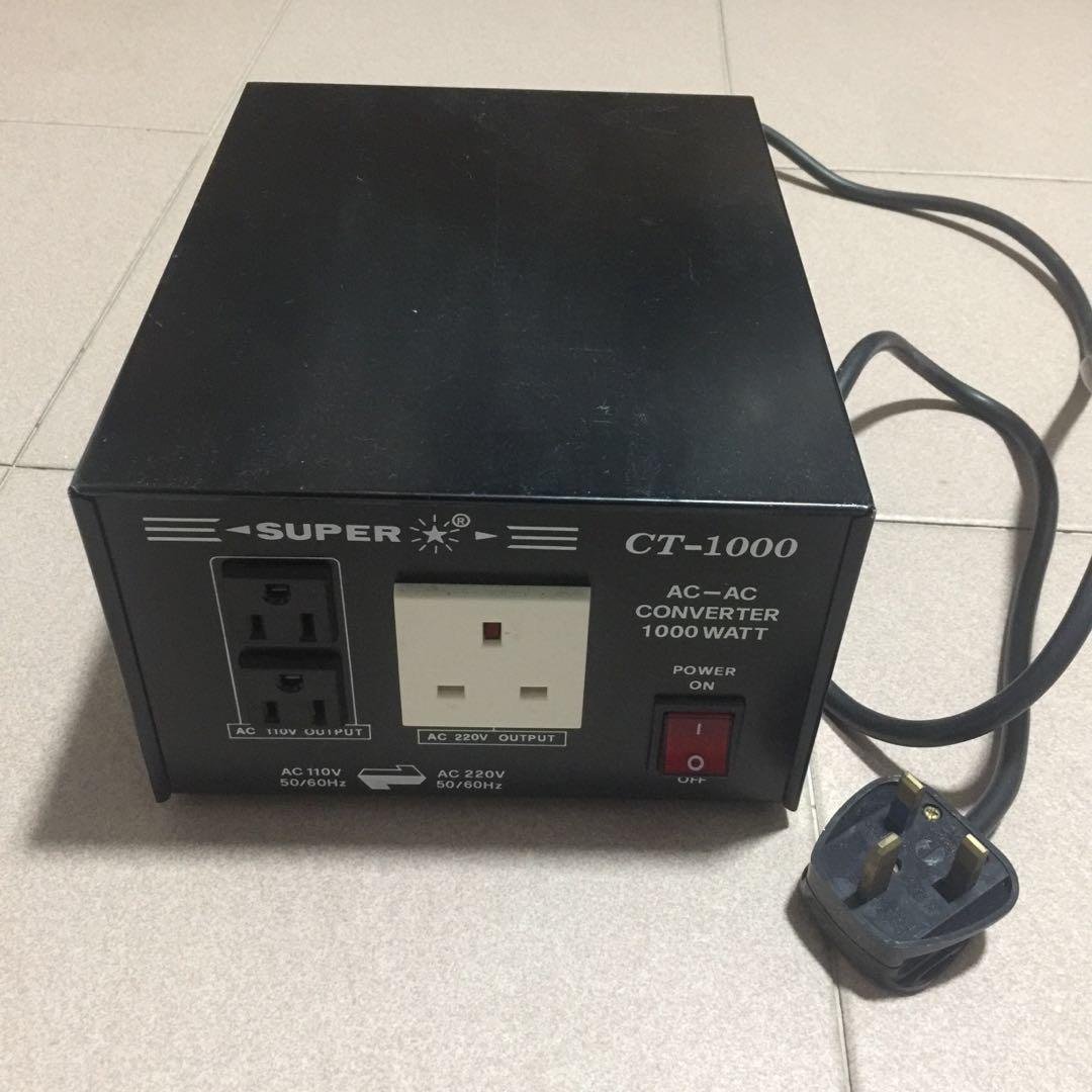WTS: Super CT-1000 Power Converter / Transformer, Computers & Tech ...