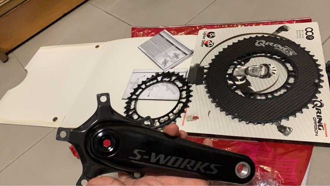 2019 Sworks Carbon Crankset and Qarbon Chainrings!!, Sports Equipment ...