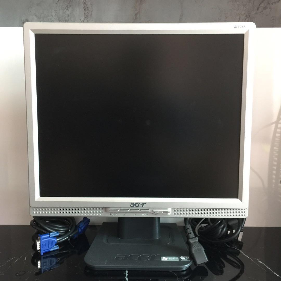 Acer Monitor 17inch, Computers & Tech, Parts & Accessories, Monitor ...