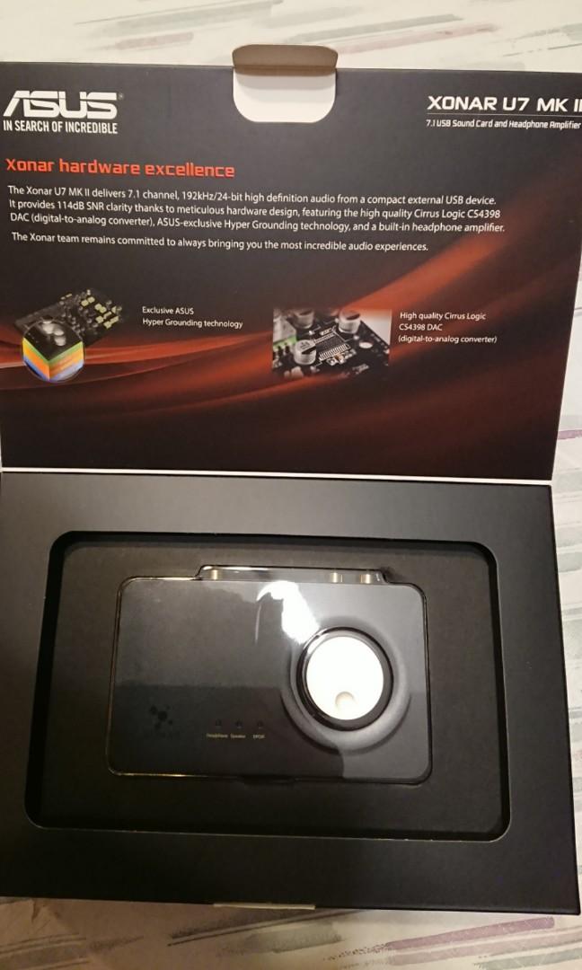 Asus Xonar U7 MK II, 興趣及遊戲, 音樂樂器 & 配件, 樂器配件 - Carousell