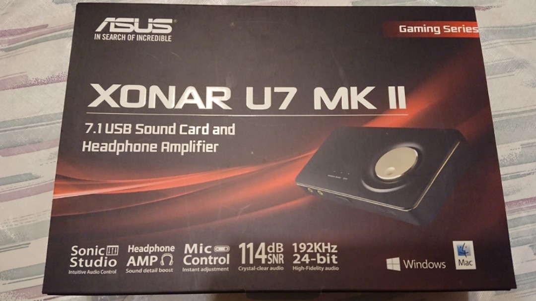 Asus Xonar U7 MK II, 興趣及遊戲, 音樂樂器 & 配件, 樂器配件 - Carousell