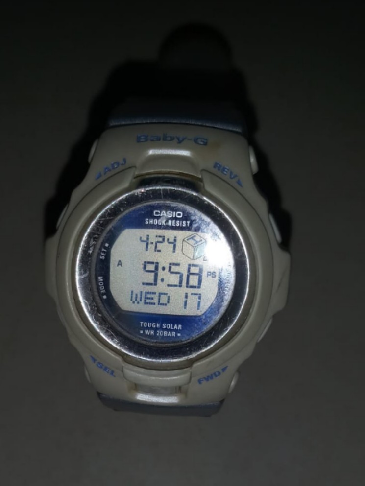 Casio Baby G Solar Watch Blue, Women's Fashion, Watches & Accessories ...
