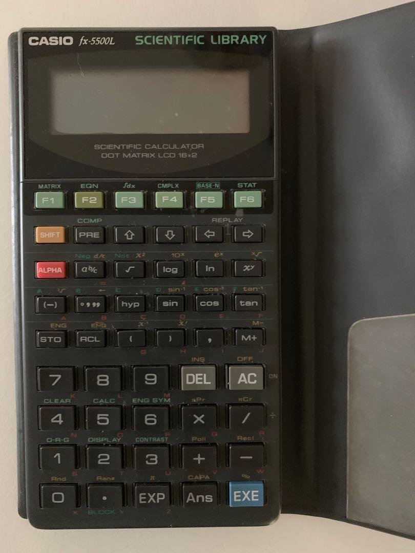 CASIO FX-5500L Calculator 工程型計算機, 男裝, 手錶及配件, 手錶 - Carousell