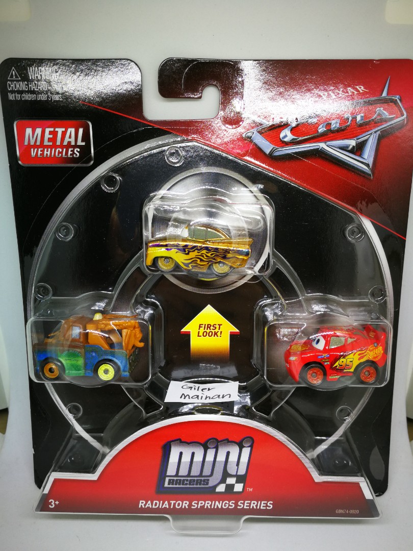 Disney Pixar Cars mini racers 3 pack - Gold Ramone first look #10/10 ...