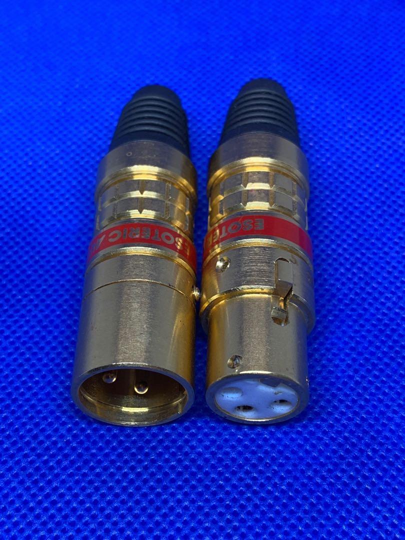 ESOTERIC AUDIO MALE/FEMALE XLR BALANCE CONNECTORS, Audio, Portable ...