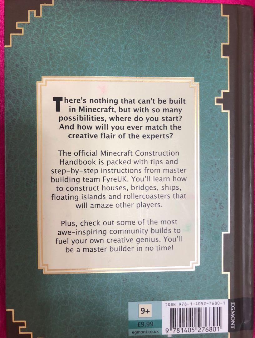 Minecraft Construction Handbook- updated edition, Hobbies & Toys, Books ...