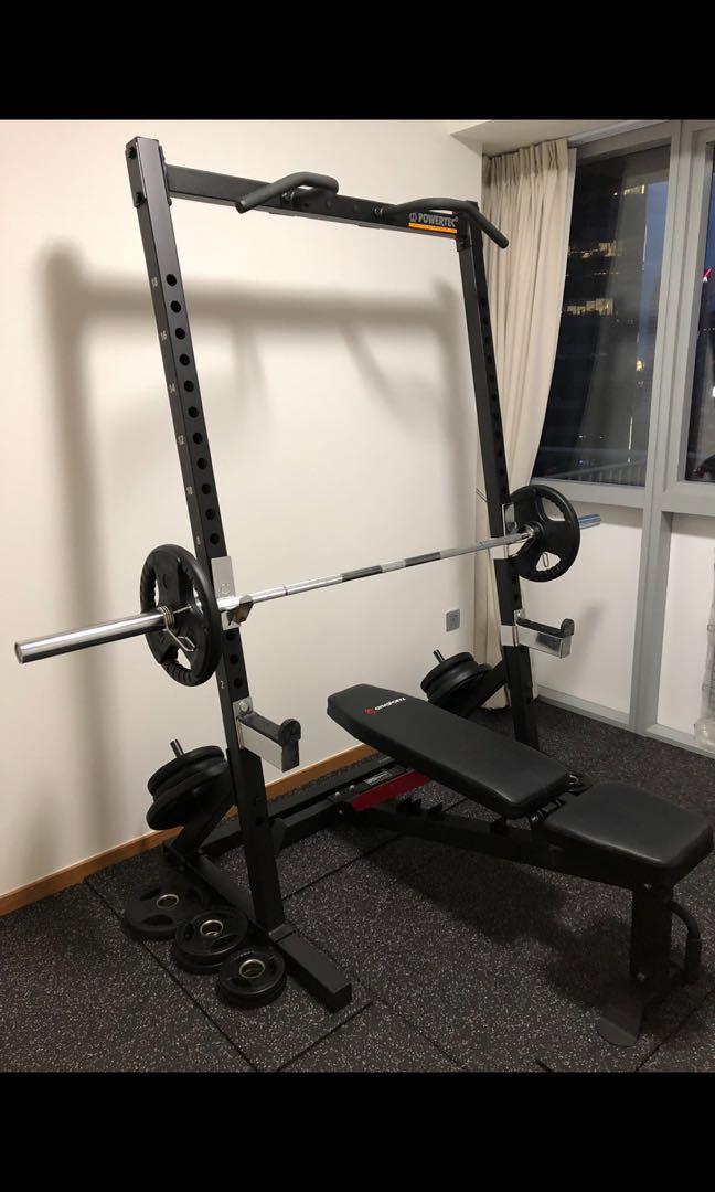 Powertec Half Rack WB-HR16, Sports Equipment, Exercise & Fitness ...
