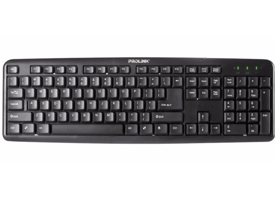Prolink wired keyboard, Computers & Tech, Parts & Accessories on Carousell