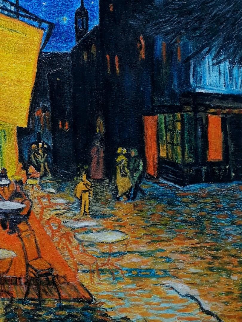 Reproduction of famous Van Goh The Cafe Oil Pastel Painting, Design ...