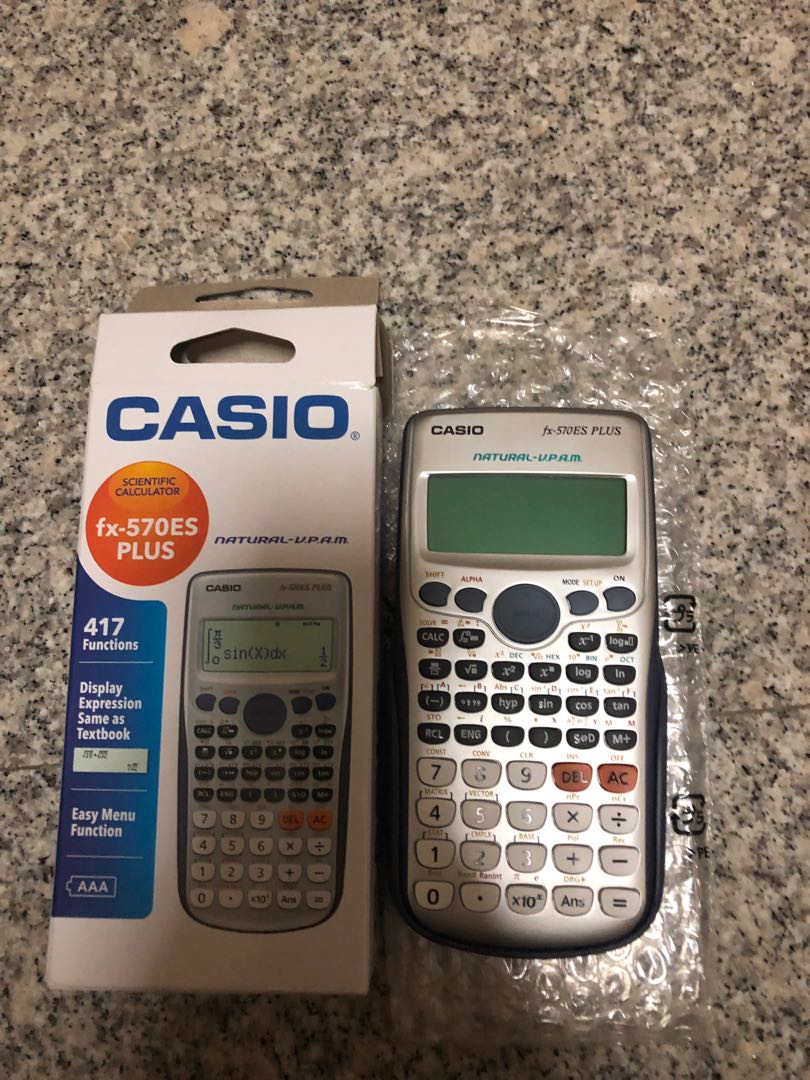 Scientific Calculator fx-570ES Plus, Computers & Tech, Office ...