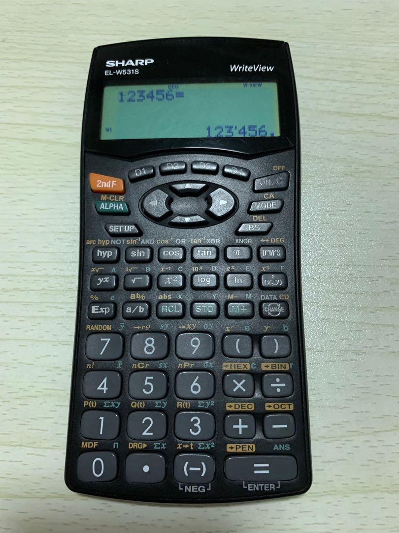 Sharp Calculator (EL-W531S) WriteView Scientific Calculator, Computers ...