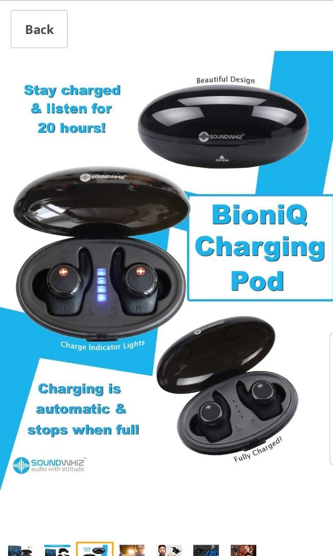 soundwhiz bioniq Bluetooth Earbuds, Audio, Earphones on Carousell