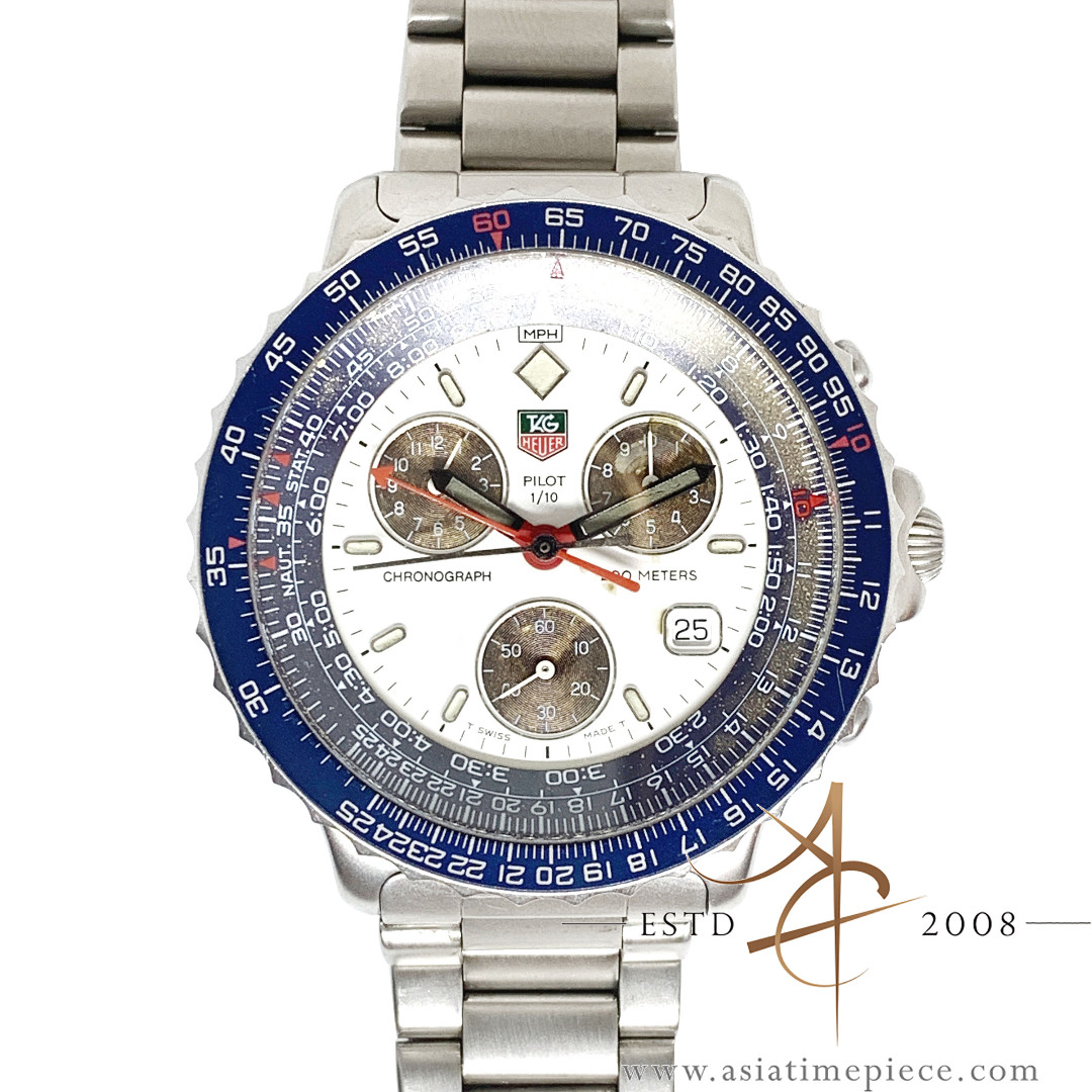 Tag Heuer Pilot Chronograph CS1110 530.806K Quartz, Luxury, Watches on ...