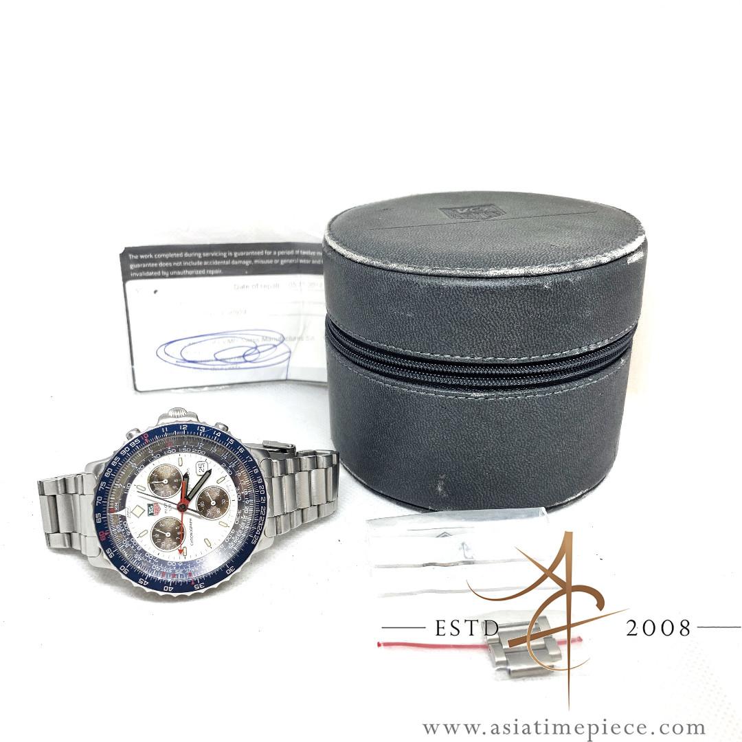 Tag Heuer Pilot Chronograph CS1110 530.806K Quartz, Luxury, Watches on ...