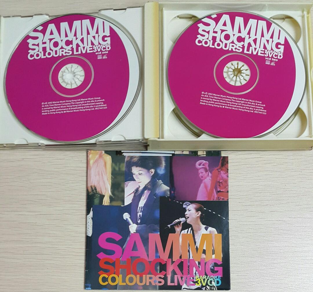 VCD 鄭秀文 SAMMI SHOCKING COLOURS LIVE KARAOKE 3VCD 2001 演唱會 Sammi Cheng ...