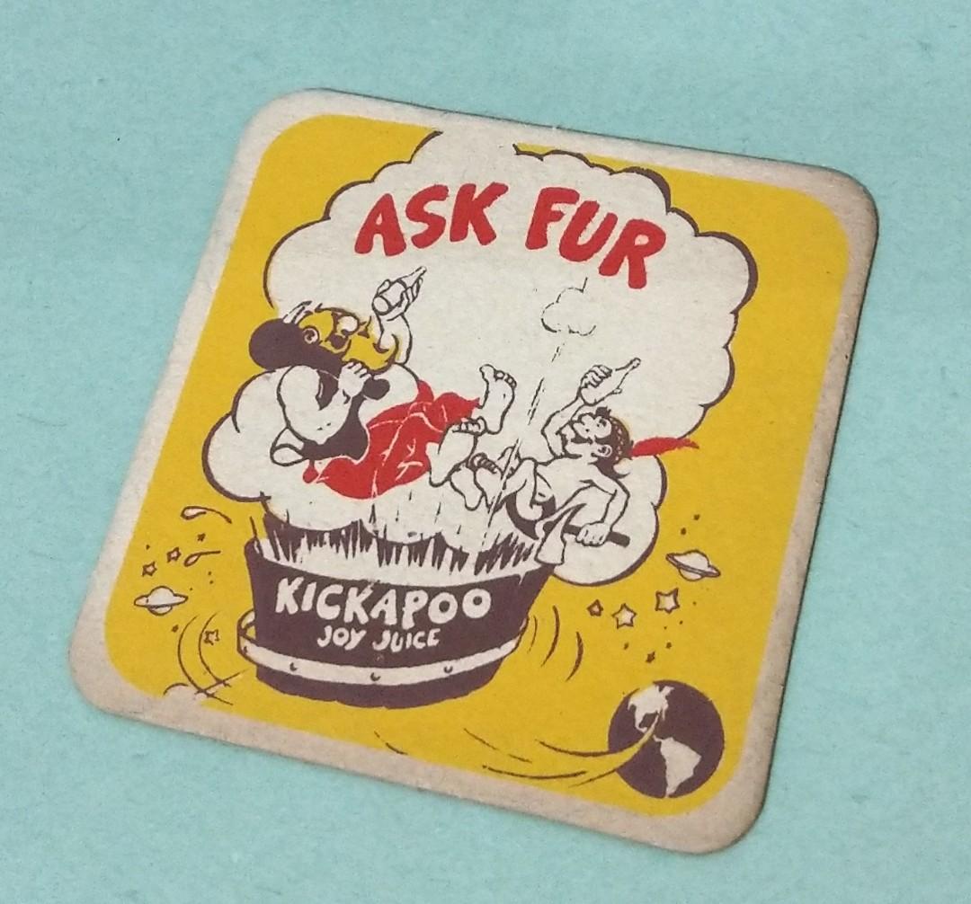 Vintage Kickapoo/RC Cola coaster, Hobbies & Toys, Memorabilia ...