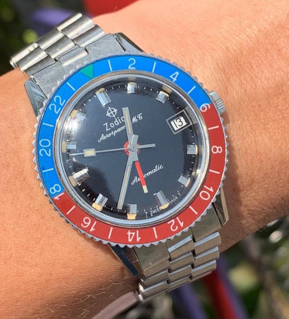 Vintage Zodiac GMT Aerospace PEPSI, Mobile Phones & Gadgets, Wearables ...